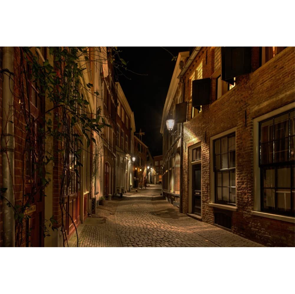 Night Street Wall Background