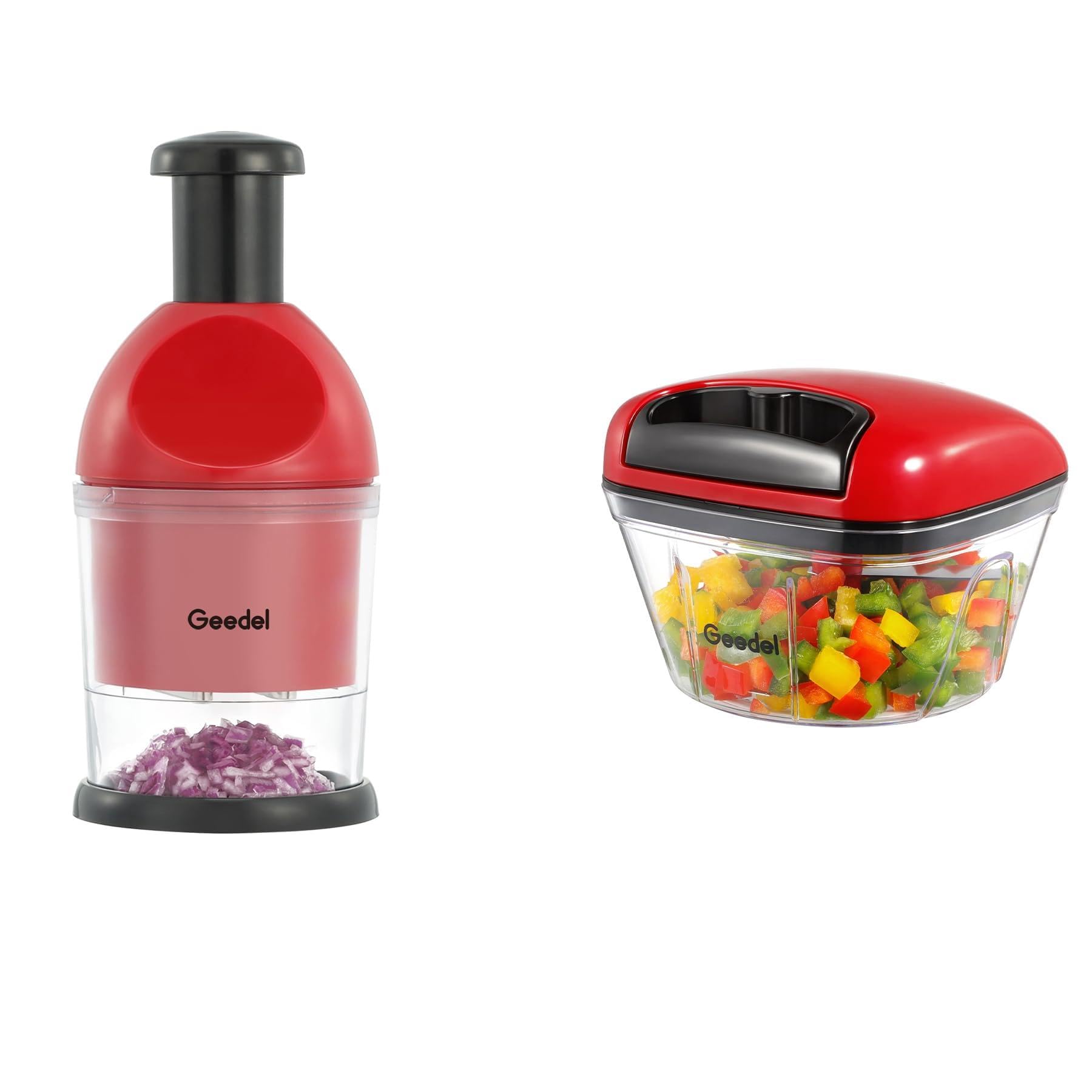 Amazon.com: Food Chopper and Manual Food Chopper Bundle: Home & Kitchen