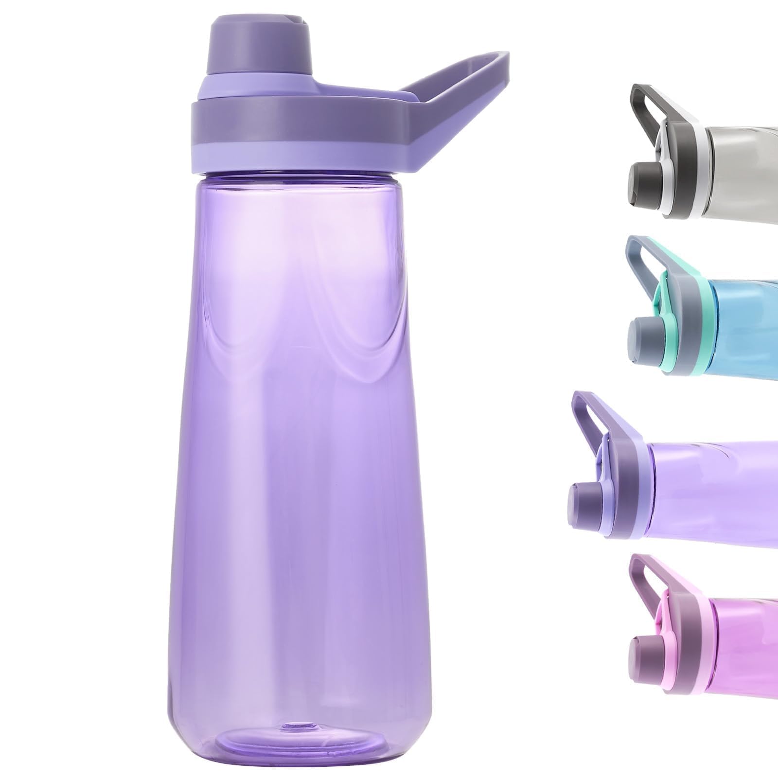 Amazon.com: Kerilyn 32oz Water Bottle, Screw Top Lid Clear Water Bottle ...