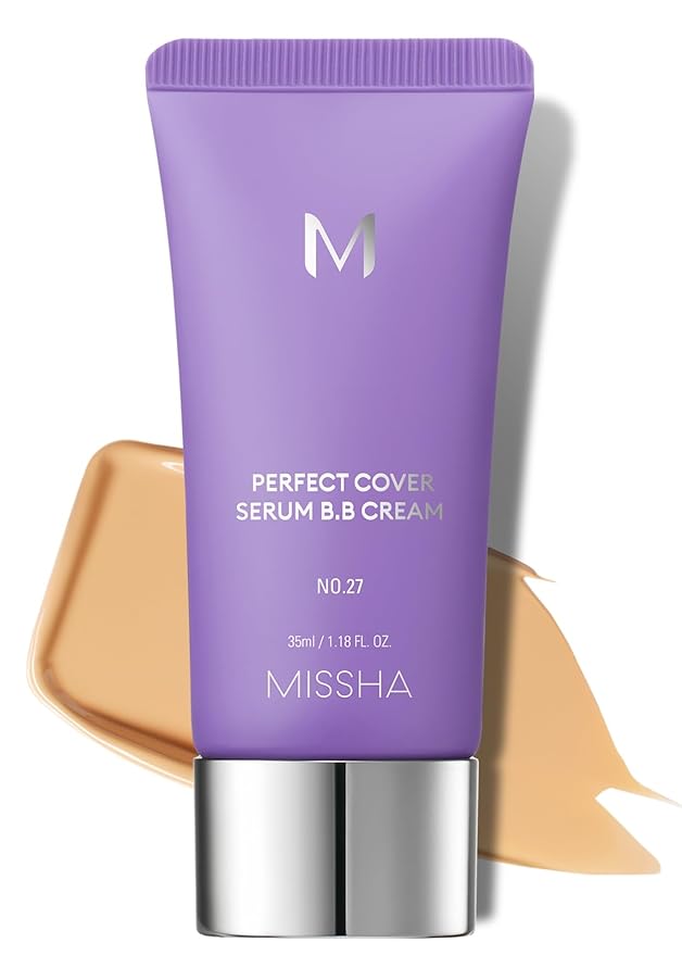 Amazon.com: MISSHA M PERFECT COVER SERUM BB CREAM No.27 Honey Beige ...