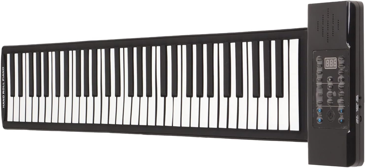 Amazon.com: 61 Keys Roll Up Keyboard Piano, Portable Hand Roll Keyboard ...