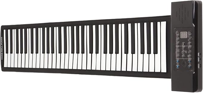 Amazon.com: 61 Keys Roll Up Keyboard Piano, Portable Hand Roll Keyboard Piano Support MIDI ...