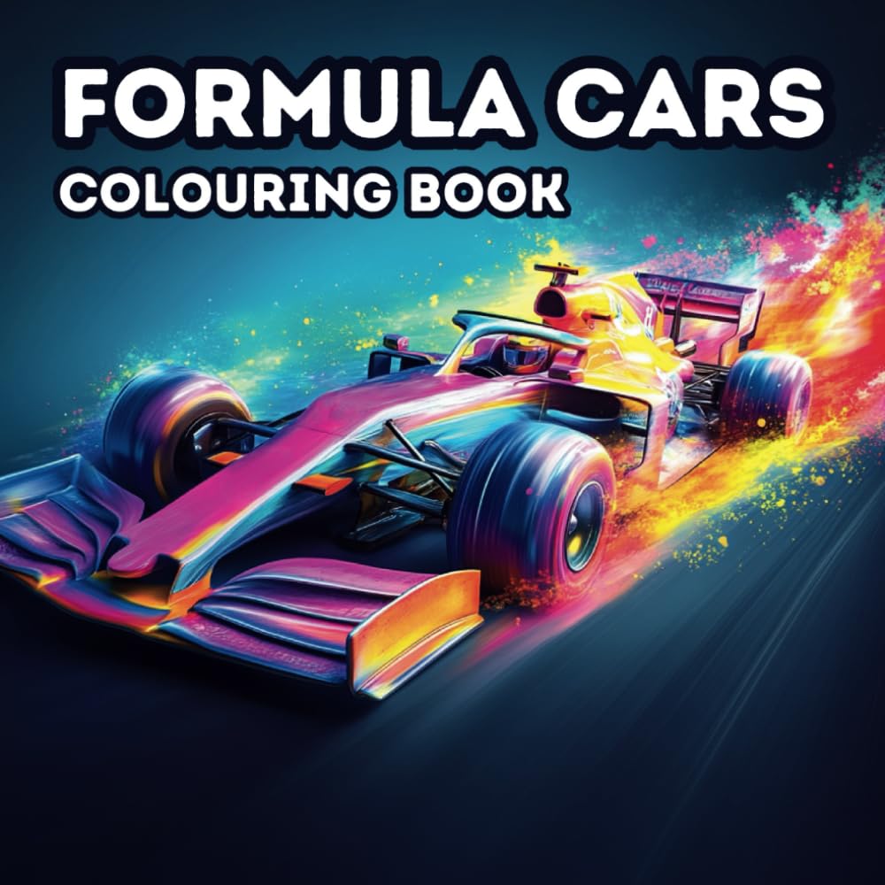 Formula Cars Colouring Book: 50 colouring pages for motorsport and ...