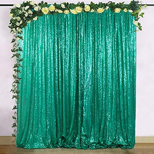Amazon.com : Glitter Green Backdrop Abstract Bokeh Shining Sequins ...