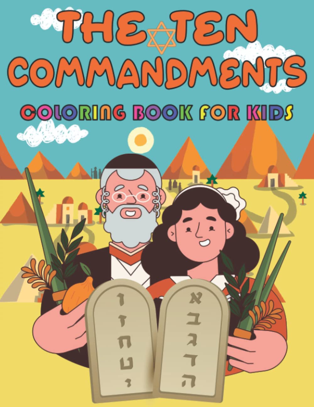 Buy The Ten Commandments Coloring Book For Kids: +35 Cute Illustrations ...