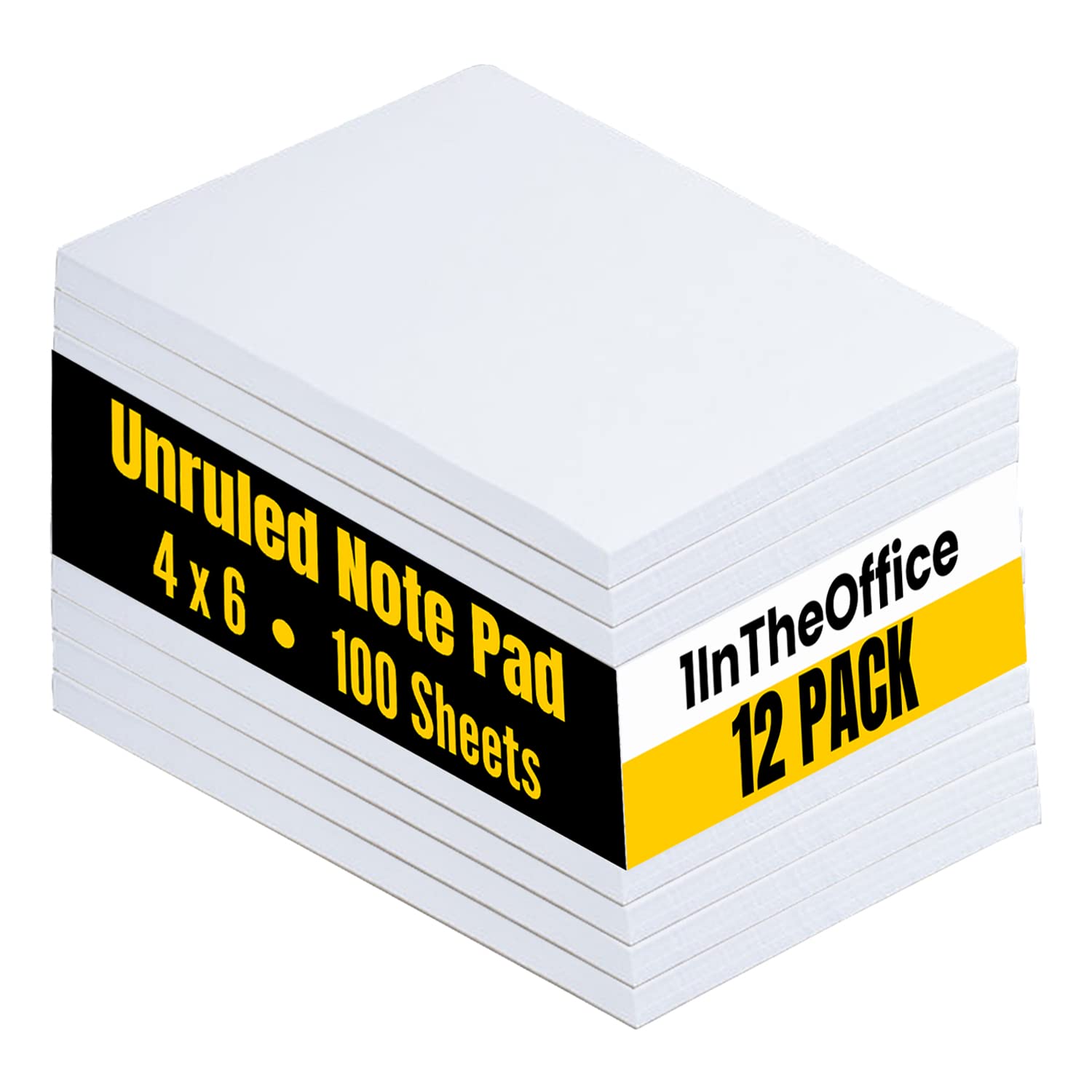 Amazon.com : 1InTheOffice Notepads 4x6, Scratch Pad Unruled, Memo Pad ...