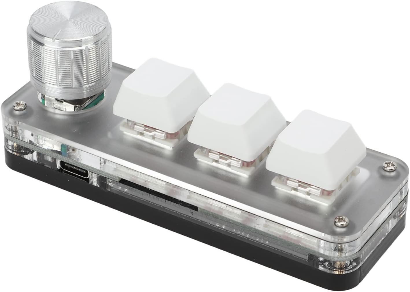 Amazon.com: Dioche One Handed Gaming Keyboard Mini 3 Key Keypad ...