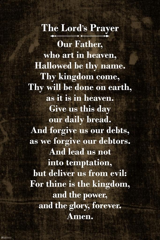 The Lord's Prayer Inspirational Poster - Christian Australia | Ubuy