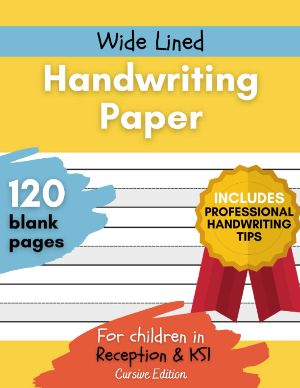 Buy Wide Lined Handwriting Paper: For Children in Reception and Key ...