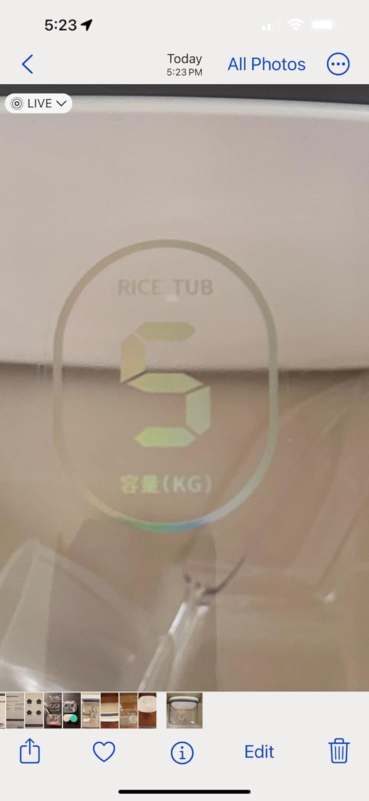 Expensive food container with unique closure