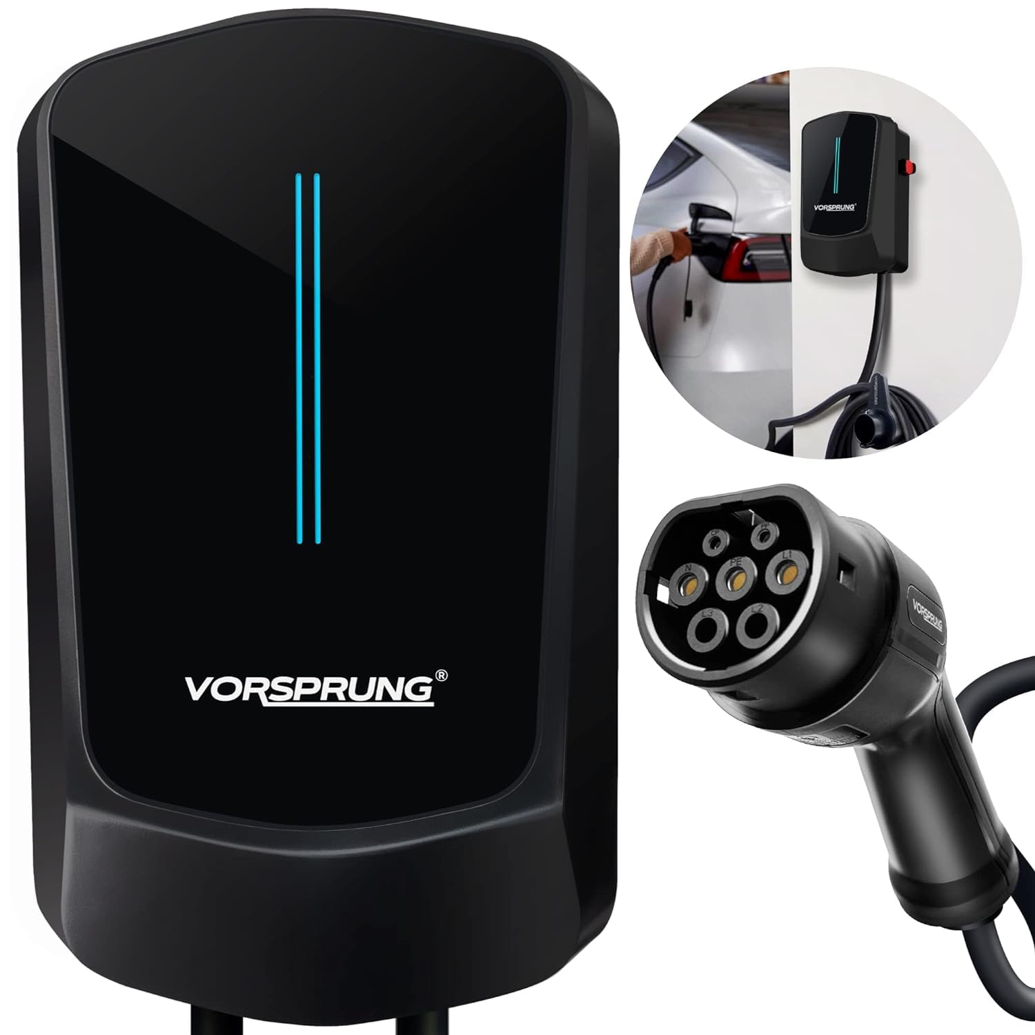 Vorsprung® Titan | EV WallBox | Type 2 Wall Charging Unit | 32Amp/7.4kw ...