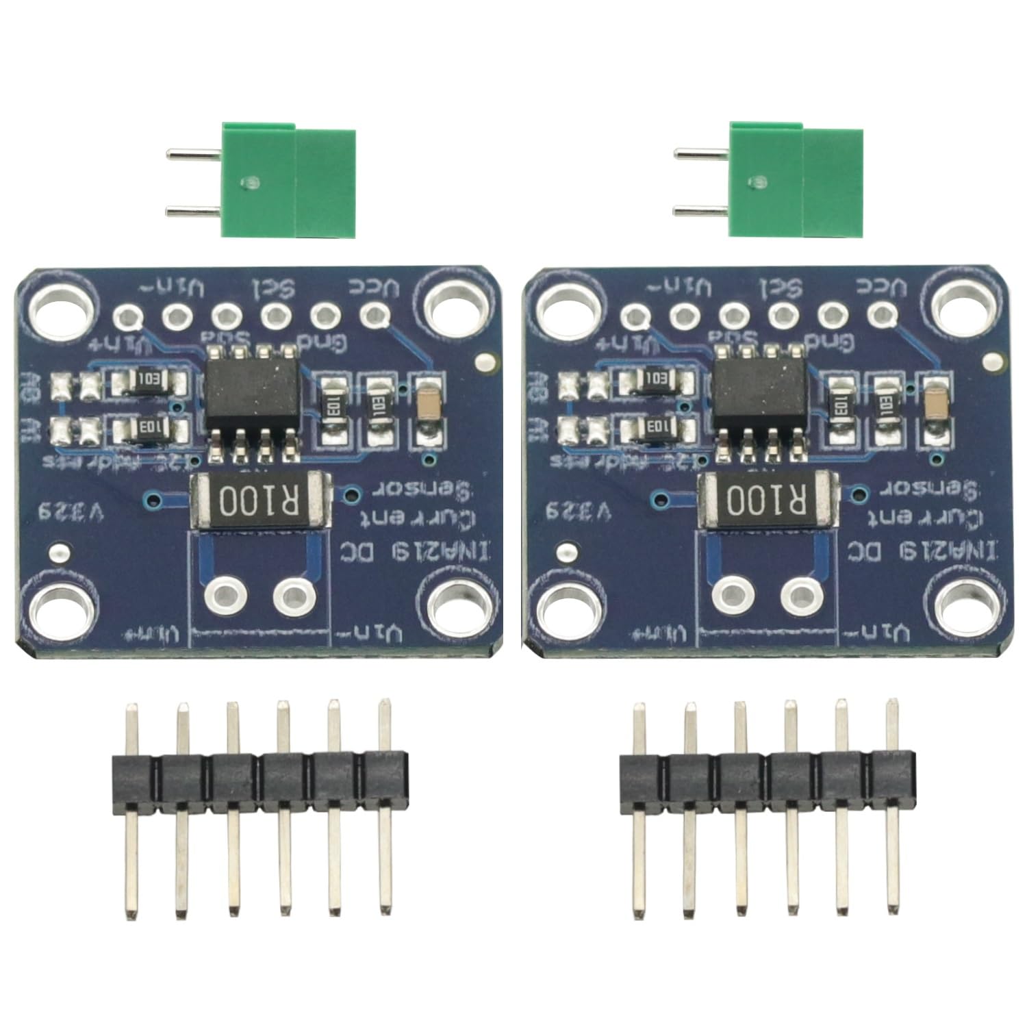 Snapklik.com : 2 Pcs INA219 Bi-Directional DC Current Power Supply Sensor Breakout Module DIY 3V ...