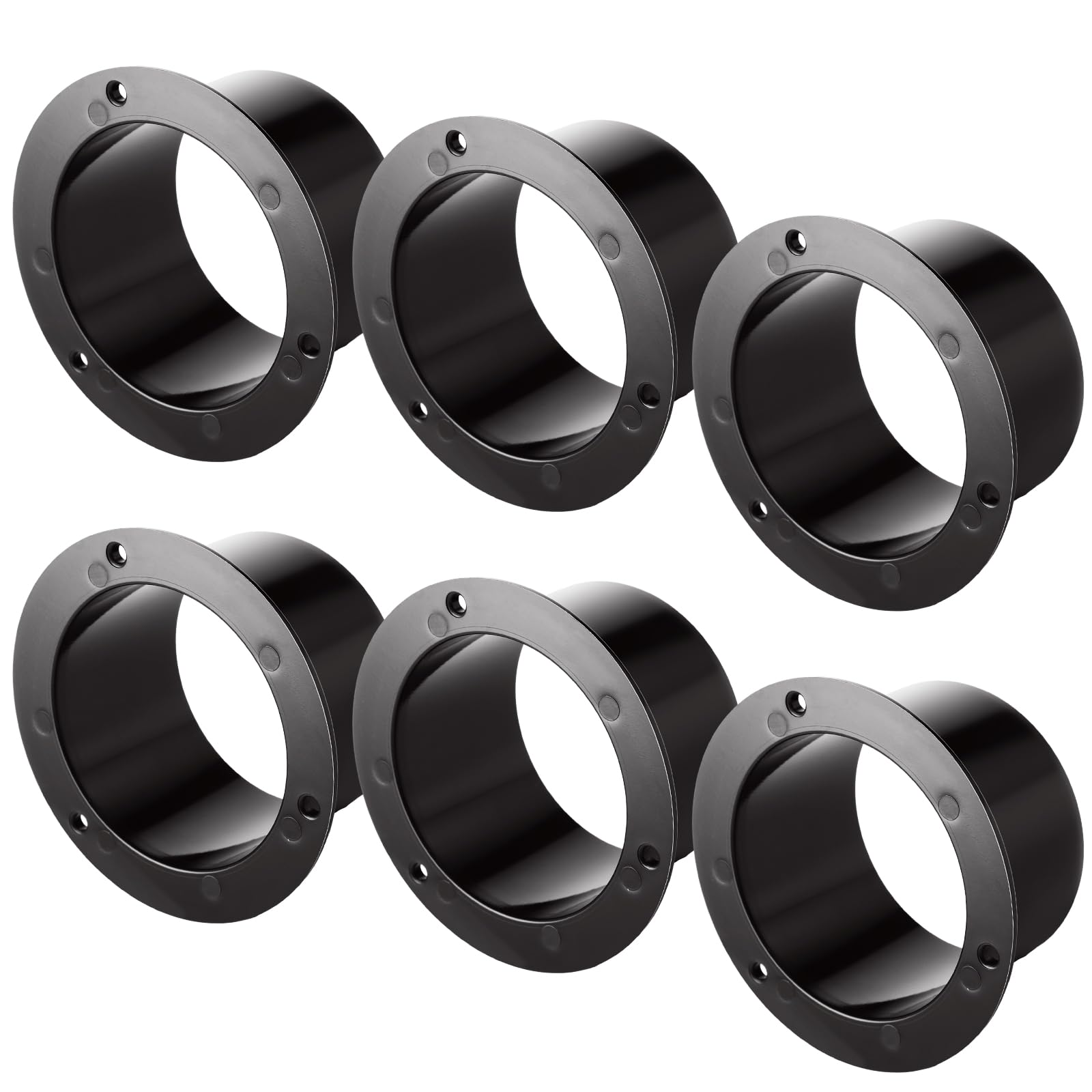 Snapklik.com : 3 Inch Duct Connector Flange, 6 Pack 75mm Plastic ...