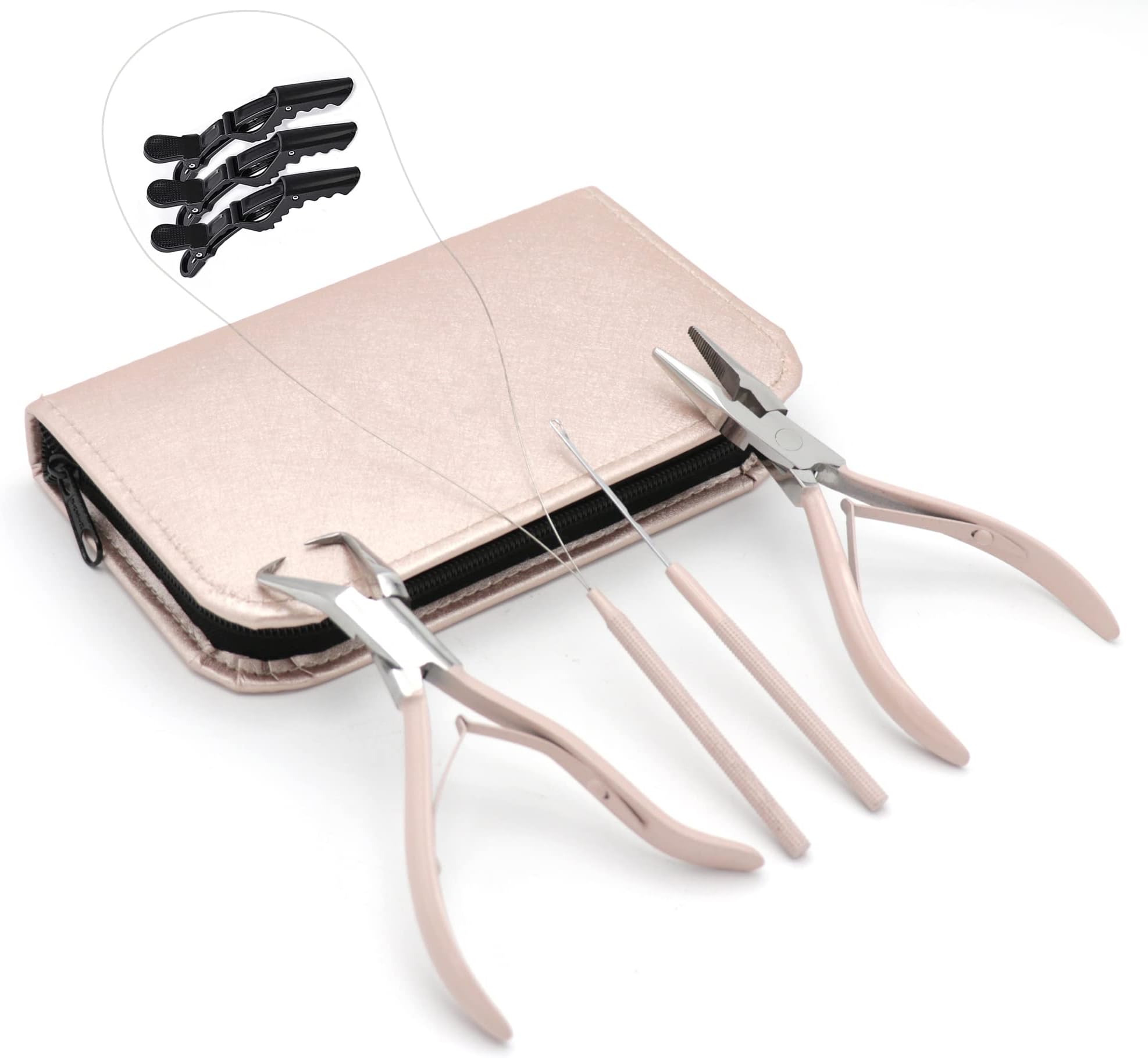 Amazon.com : Chocho Professional Hair Extension Tools Stainless Steel ...
