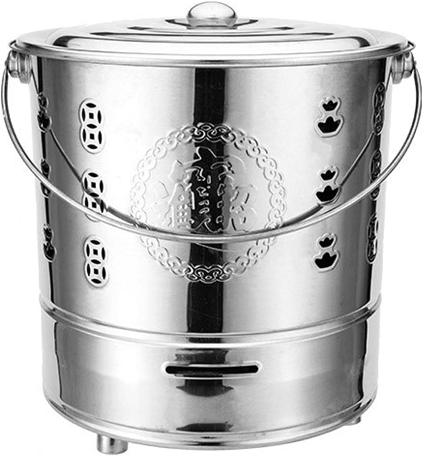 Amazon.com : HELOU Stainless Steel Burning Barrel,Portable Incinerator ...