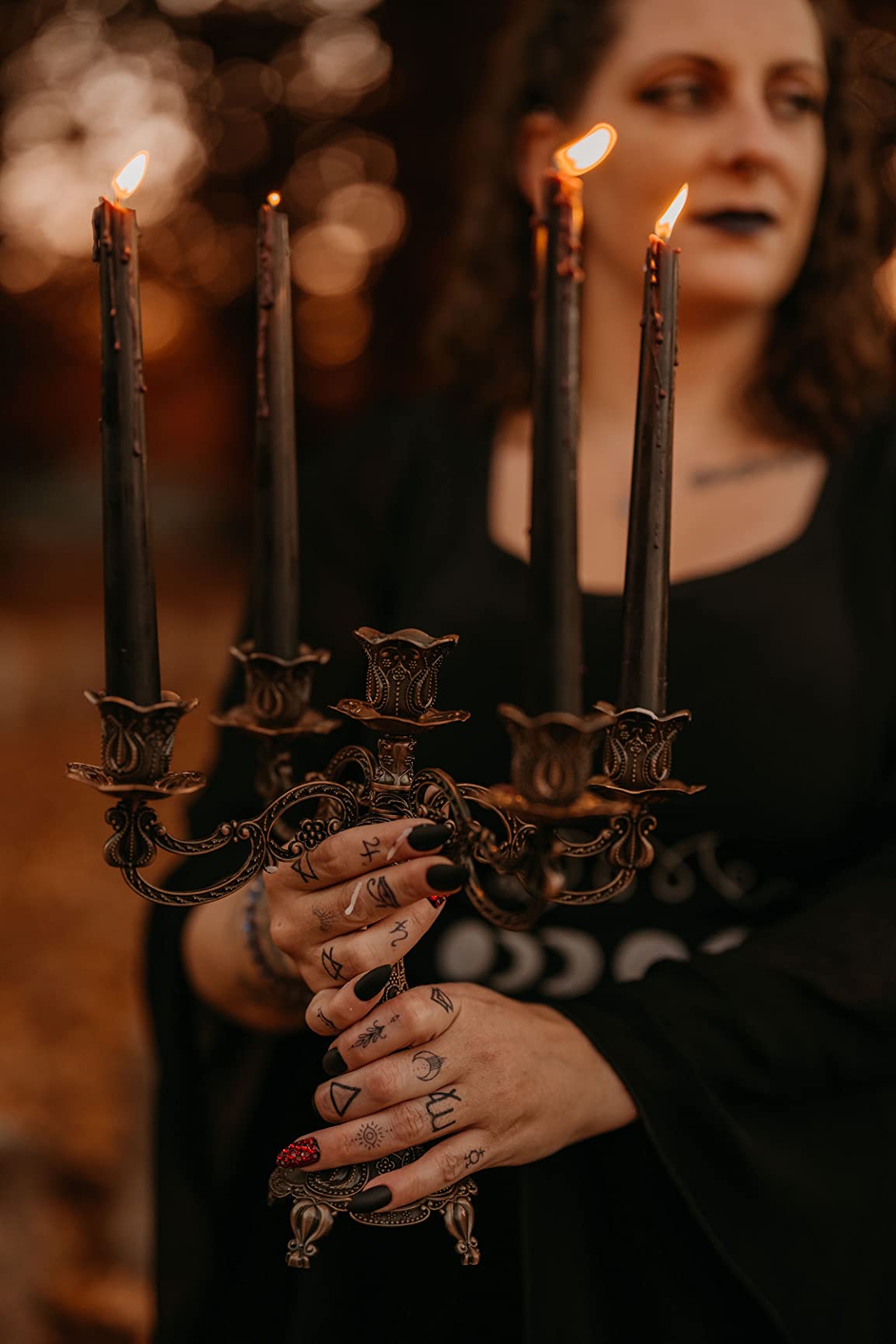 $7/mo - Finance MMEXPER 5-Candle Metal Candelabra Centerpiece Candle ...