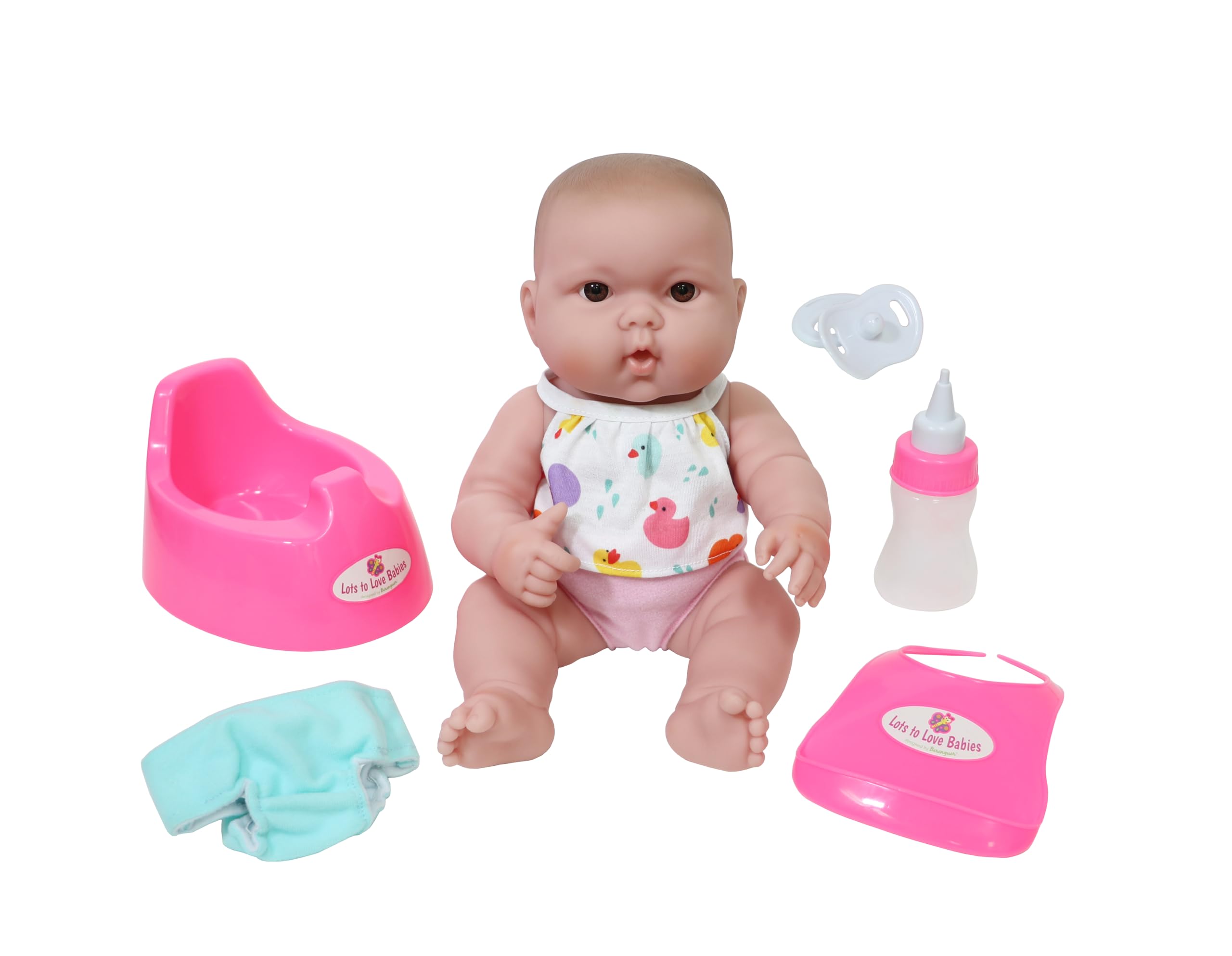 Amazon.com: JC Toys | Lots to Love Babies Drink and Wet Gift Set | 14 ...