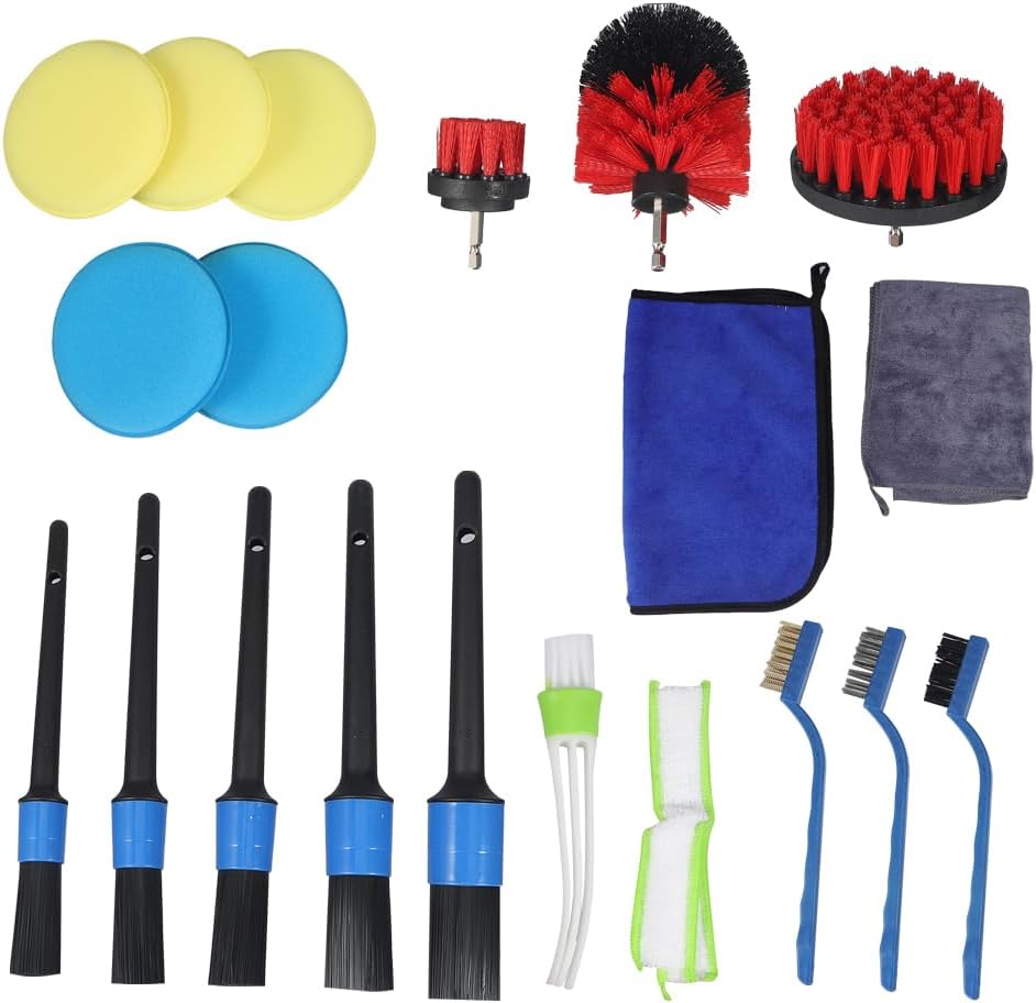 Amazon.com: Xindell Car Wheel Brush- 2pcs Car Wash Supplies Tire ...