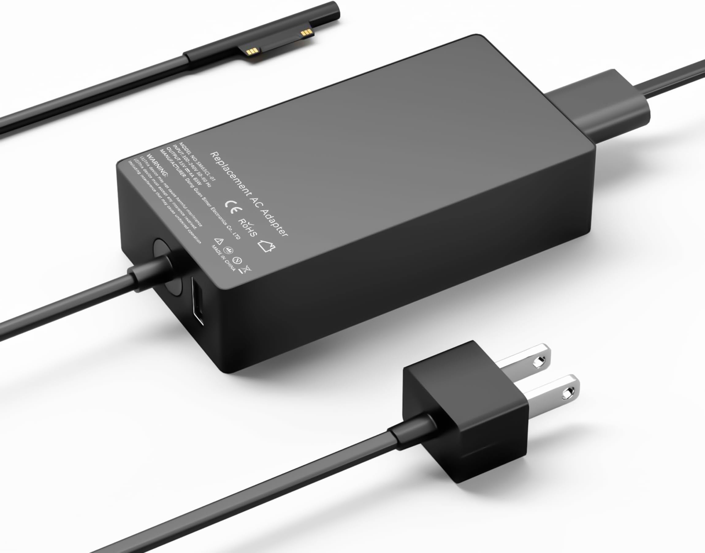 Amazon.com: 65W Surface Pro Charger for Microsoft Surface Pro 9, 8, 7 ...