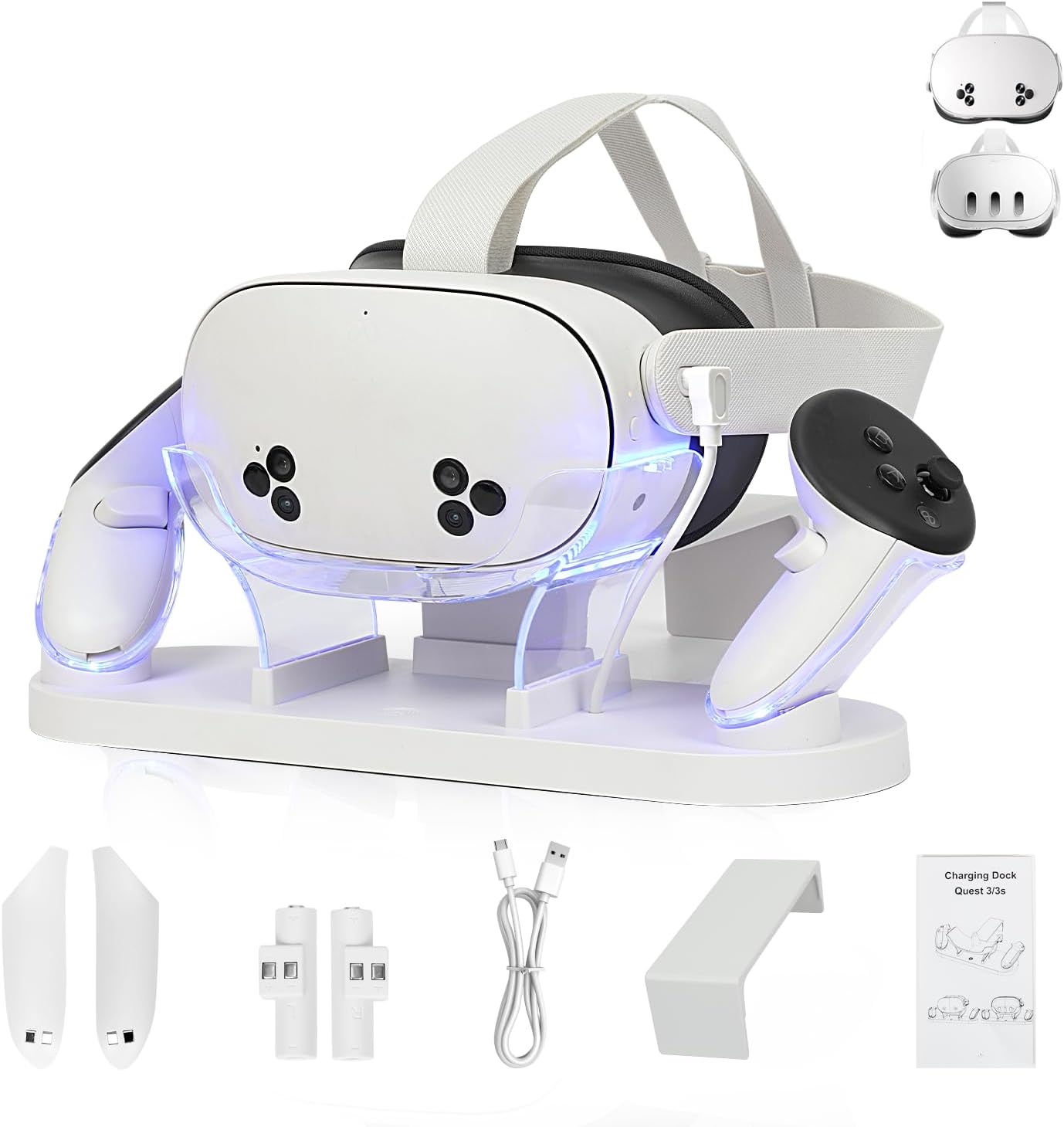 Amazon.com: CBDYWVR Charging Dock Compatible with Meta Quest 3S/ 3 ...