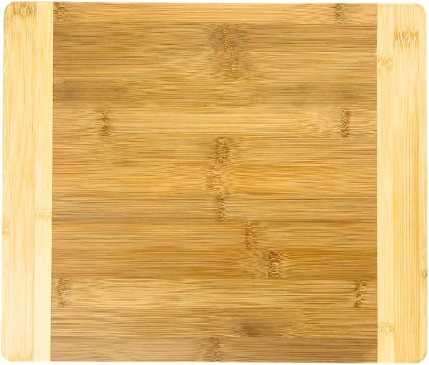 Amazon.com: (12" X 8") Premium Natural Two Tone Bamboo Cutting Board ...