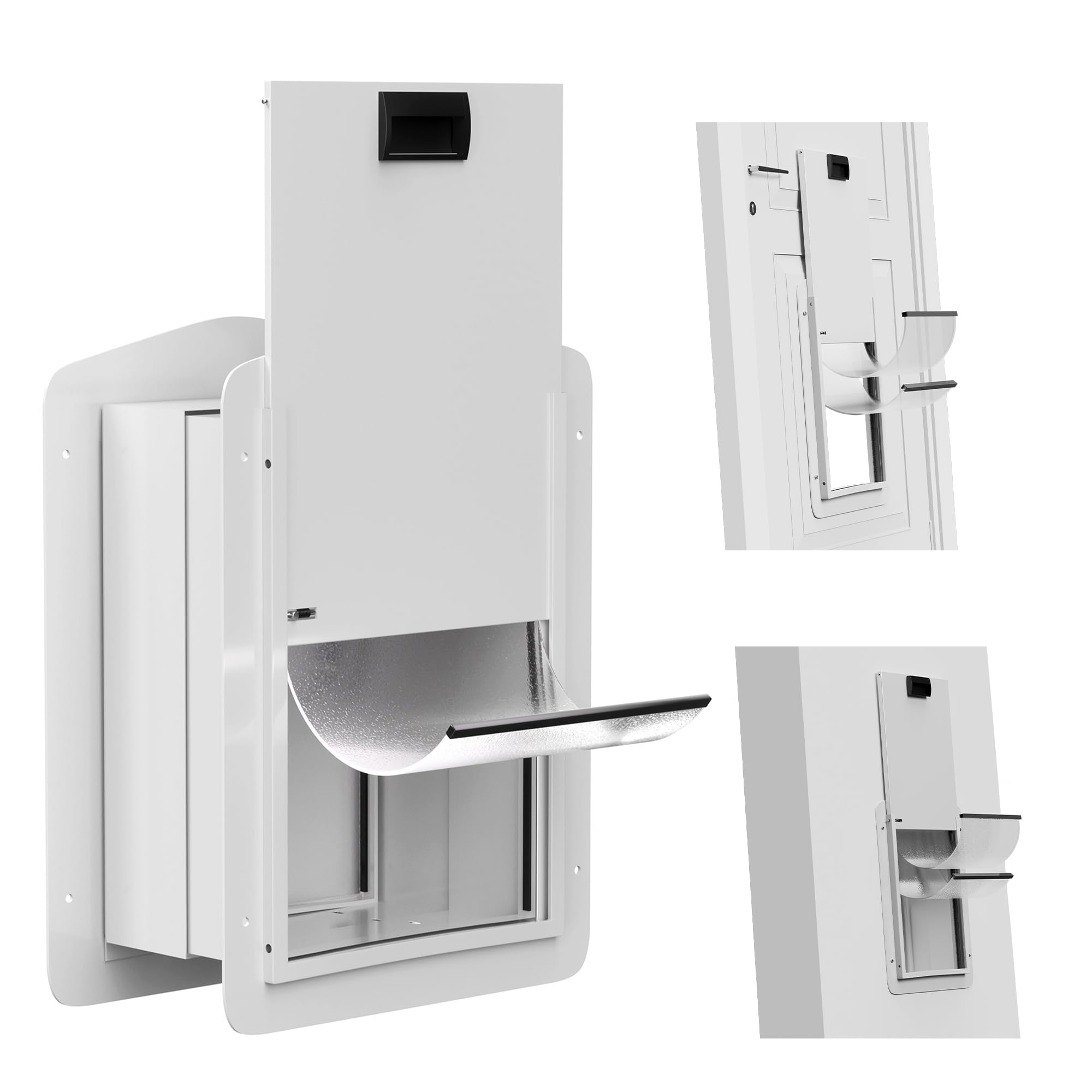 Amazon.com : Double-Flap Pet Door for Wall and Door, with Closing Panel ...