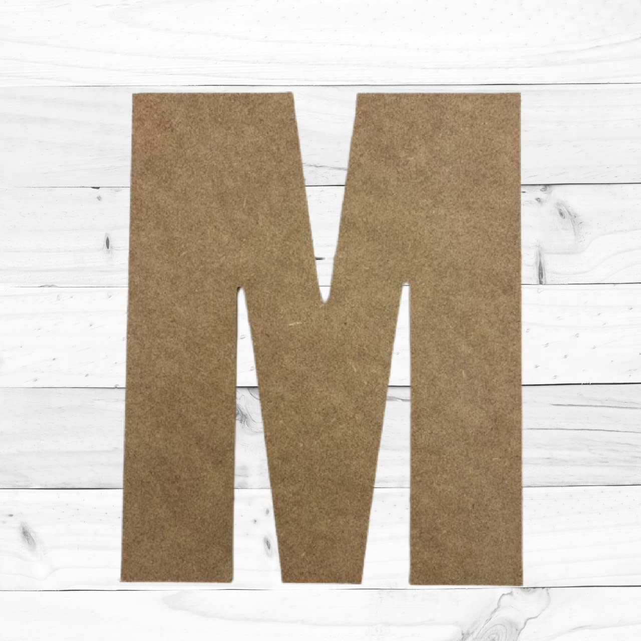 Amazon.com: 6" Wooden Craft Letter M Unfinished, Impact Font, Craft ...