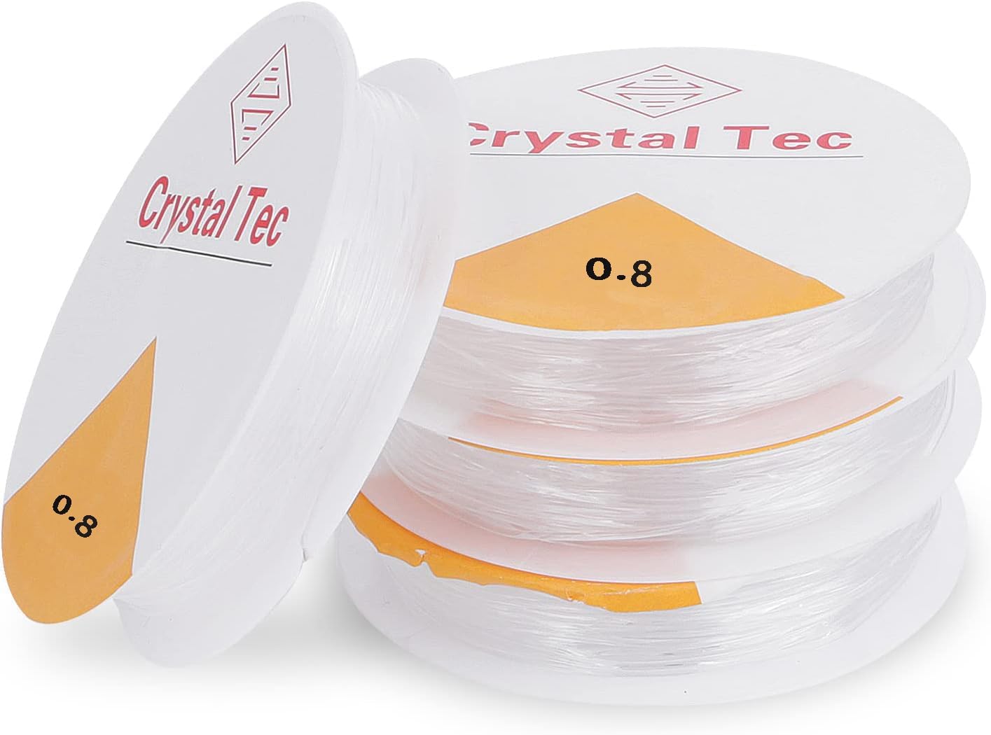Elastic Stretch Thread, 4 Rolls Transparent Elastic Cord, Crystal ...