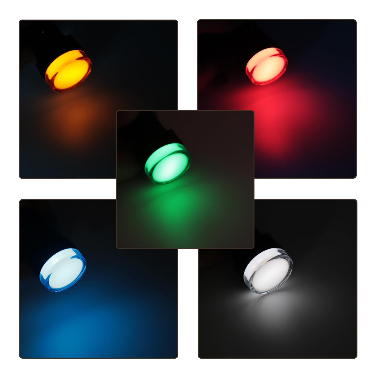 Snapklik.com : LED Indicator Light AC/DC 24V 20mA Flush Panel Mount Red ...