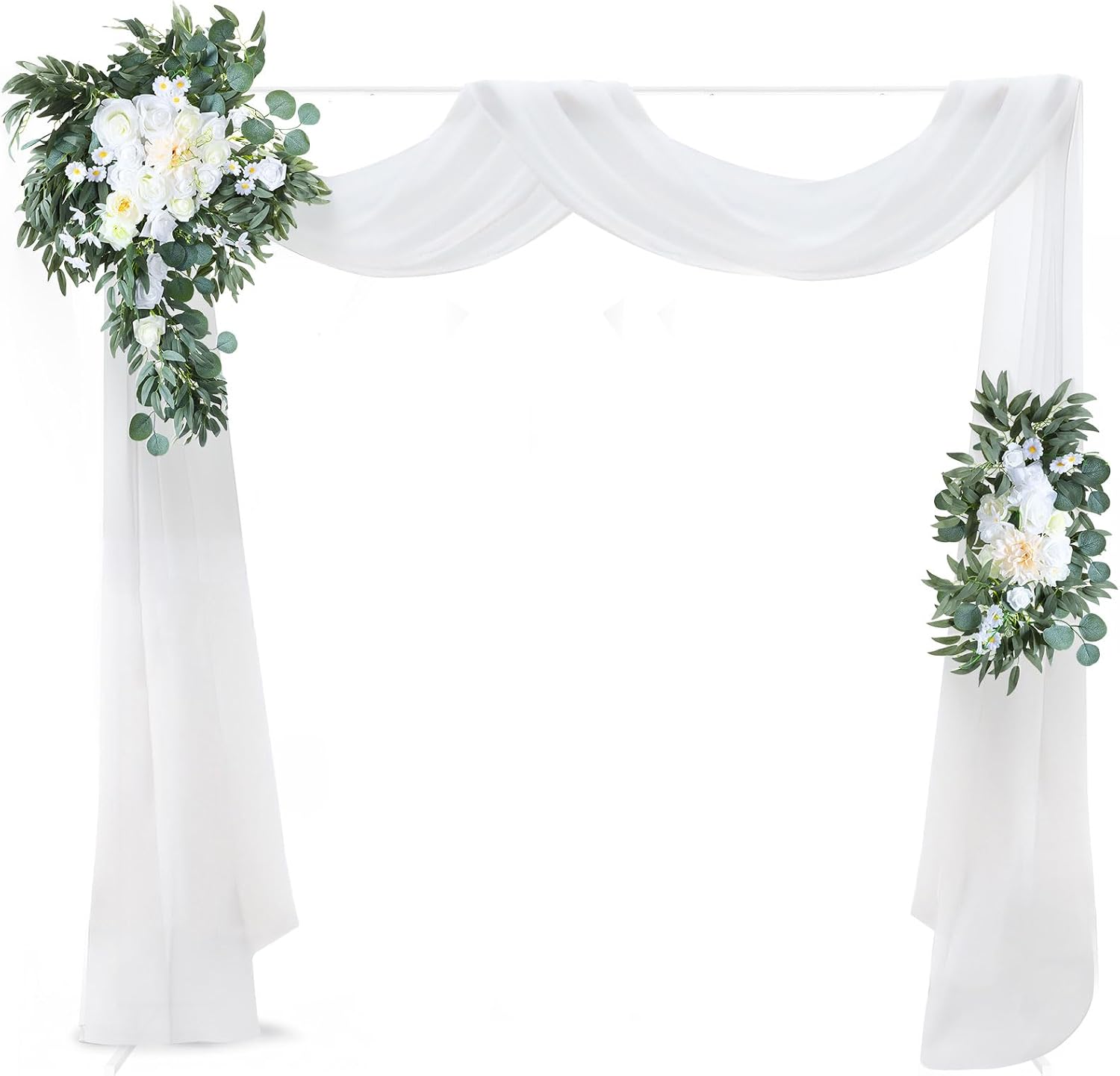 Amazon.com : 6.6FT Square Arch Backdrop and Flowers Kit(Pack of 4 ...