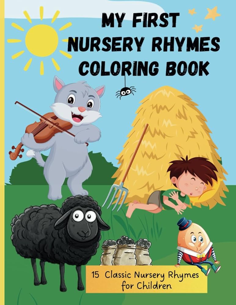 nursery rhyme coloring book pages