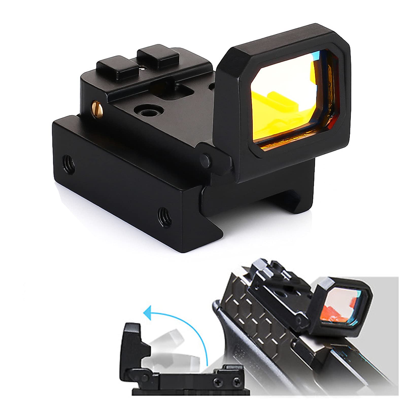 Ajdgl Tactical Flip Red Dot Reflex Sight 3 Moa Mini | Desertcart Sri Lanka