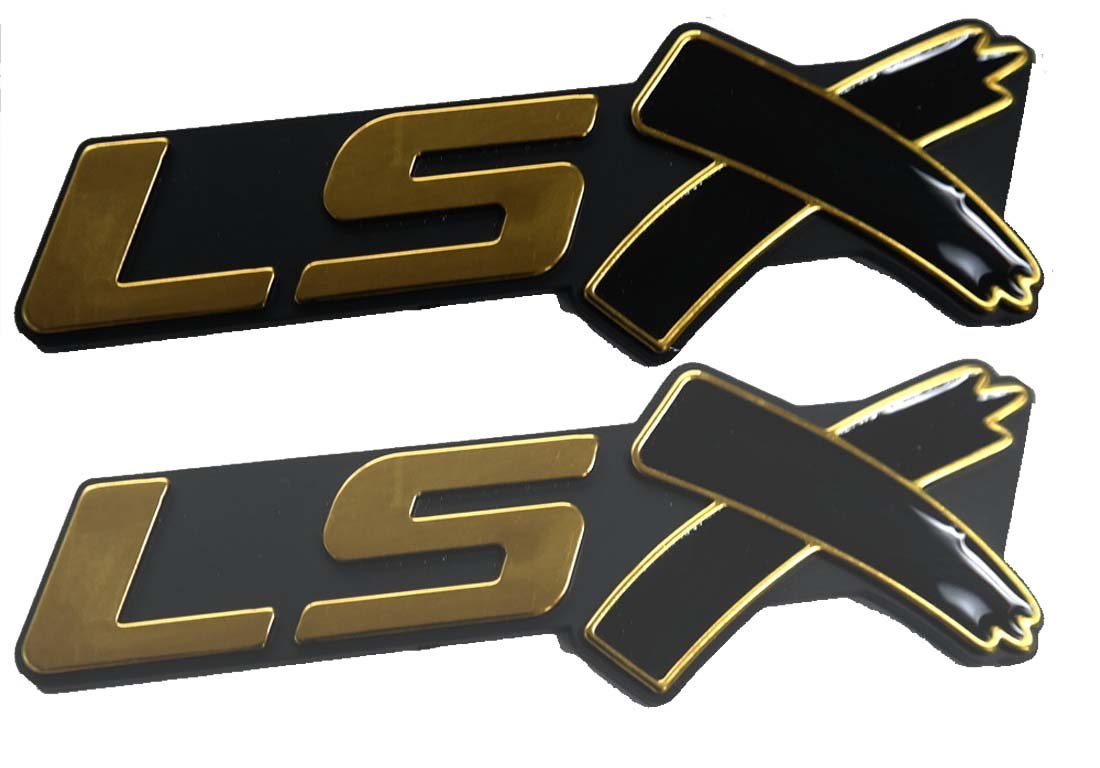 Amazon.com: Aimoll 2PCS LSX Side Fender Rear Lid Boot Trunk Emblem ...