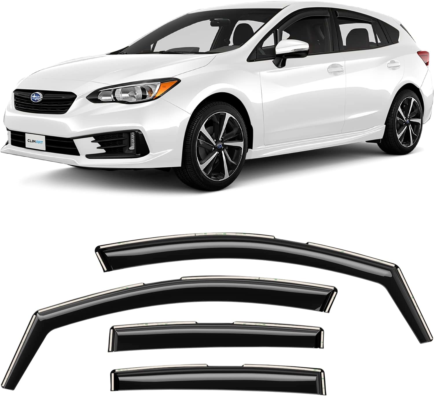 Amazon.com: CLIM ART in-Channel Incredibly Durable Rain Guards for ...