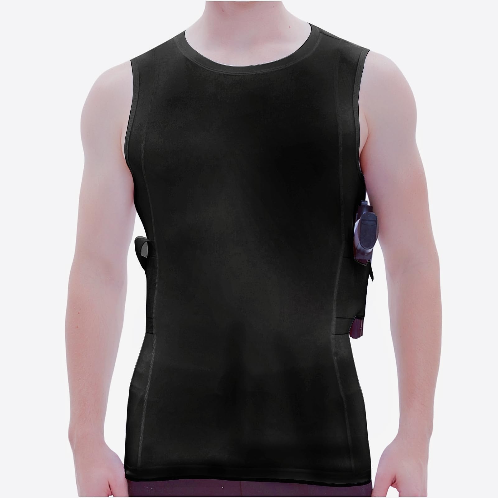 Snapklik.com : LIBOSHENG Conceal Carry Shirts For Men - Holster Tank ...