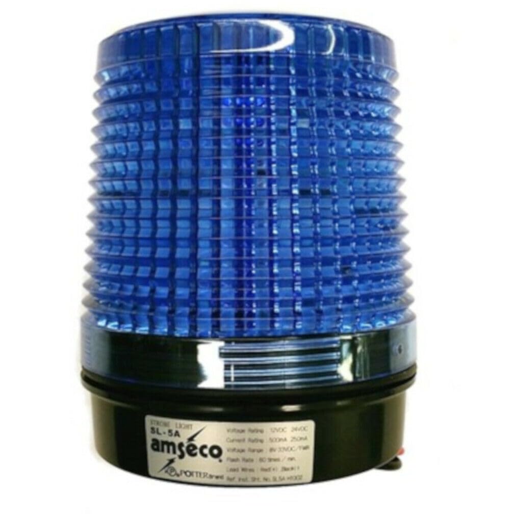 Red Emergency Light Potter SL-5A-R Strobe Light - 12/24 VDC 4-Wire Red ...