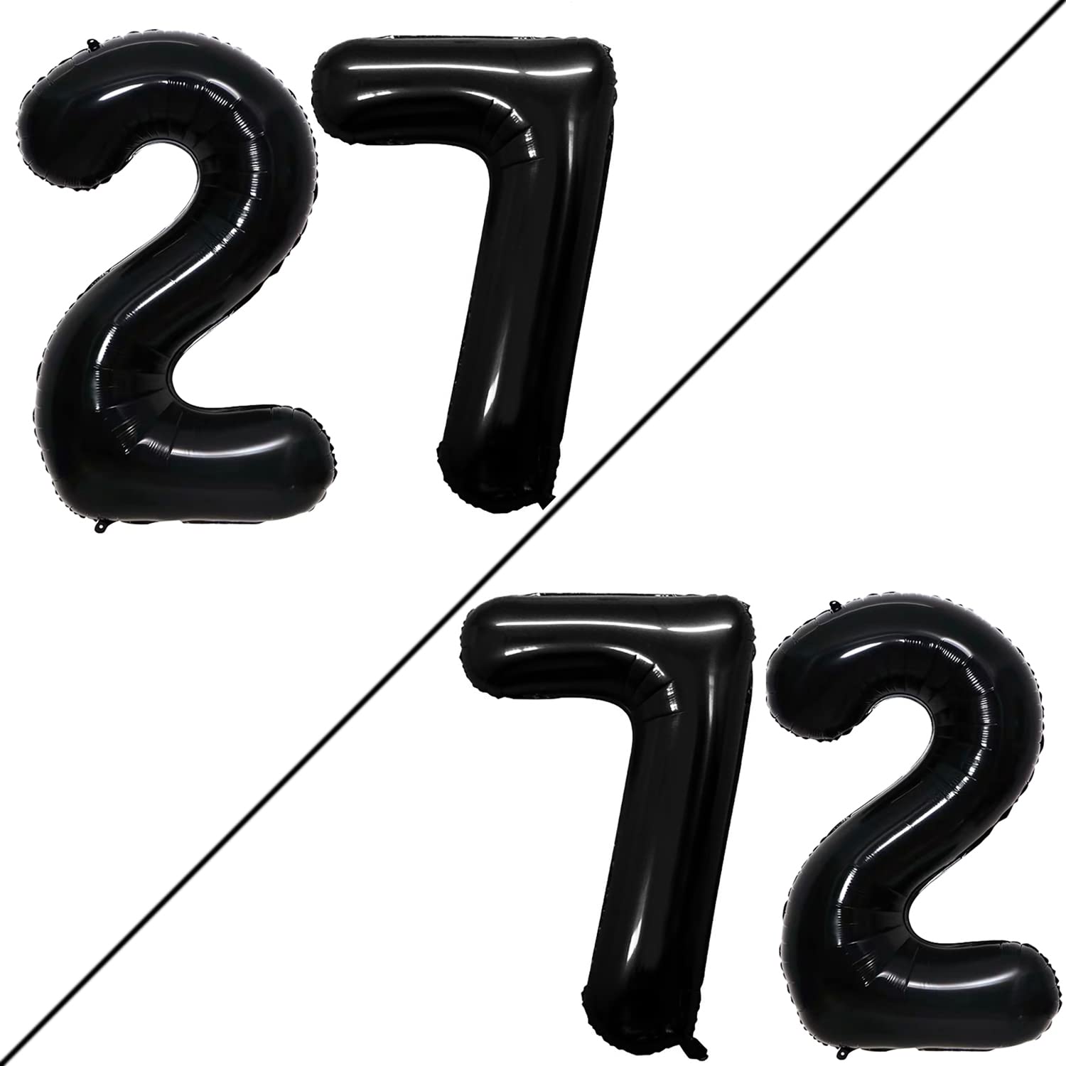 Snapklik.com : GOER Number 27 Balloons For 27th Birthday Party ...