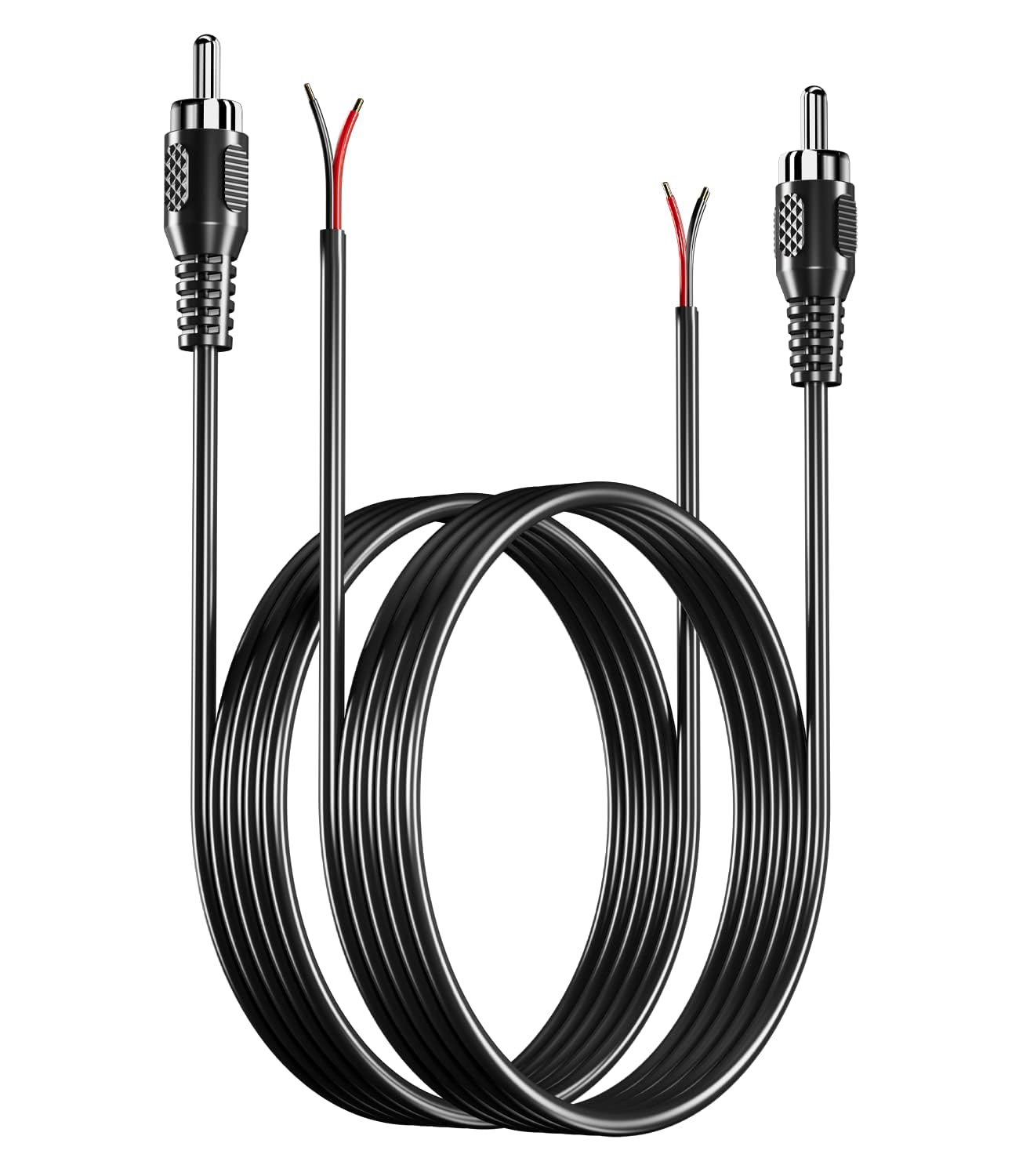Amazon.com: PANPEO RCA to Speaker Wire, 20AWG Bare Cables to RCA Plug ...