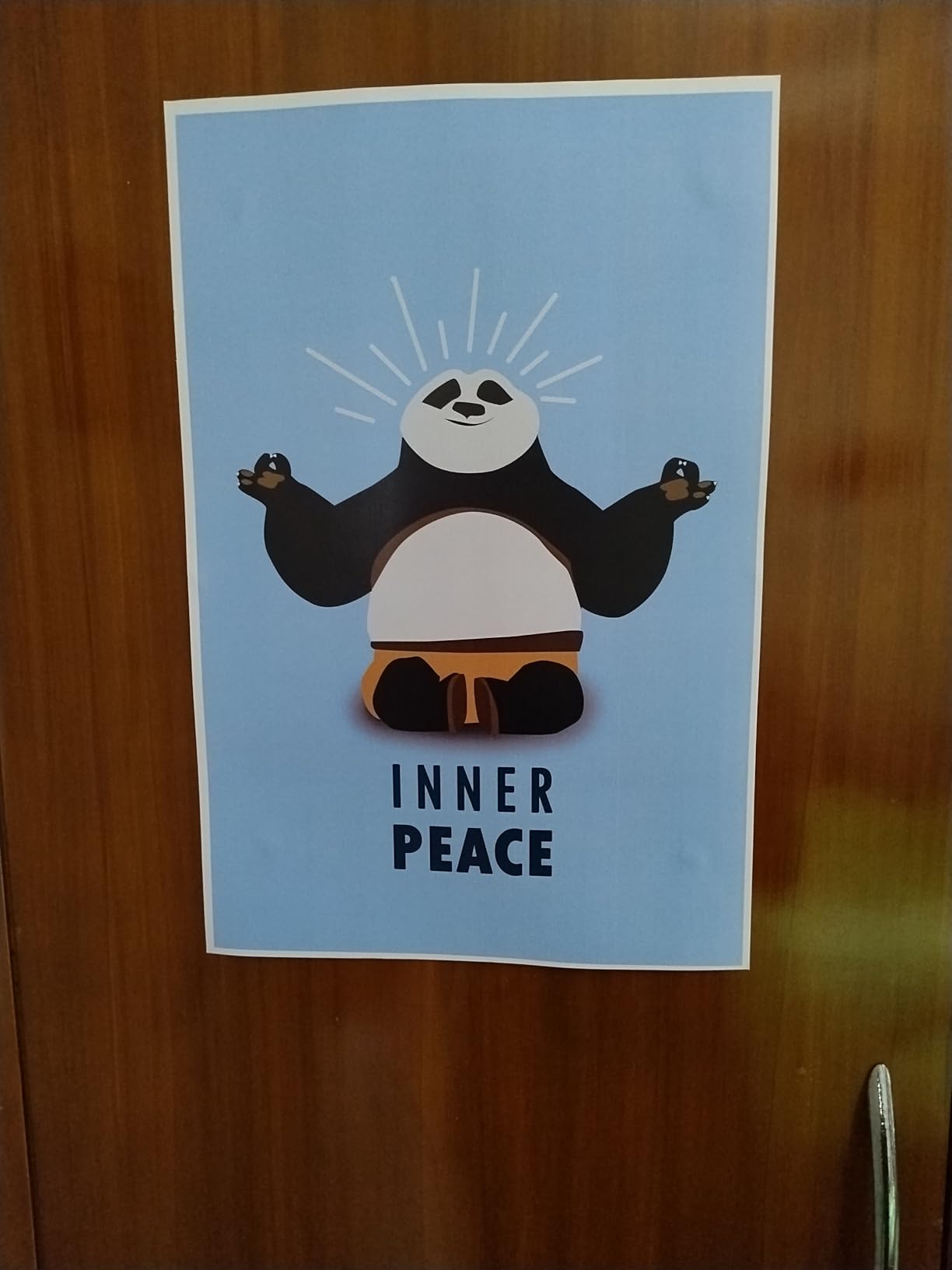 Good Hope Paper - Inner Peace Panda Poster For Room & Office (13 Inch X ...
