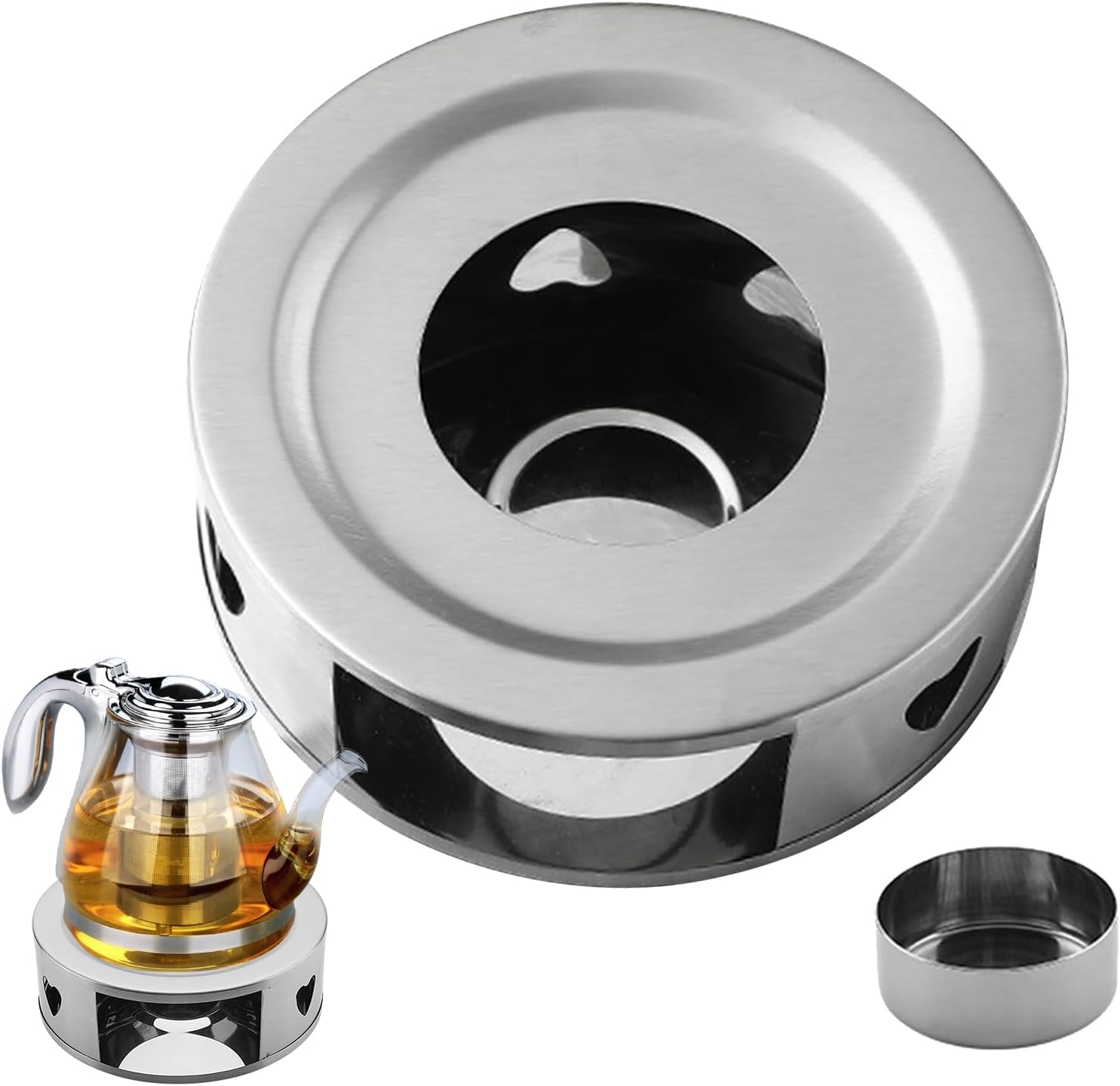 Amazon.com: CCACHE Tea Candle Stove, Stainless Steel Teapot Warmer with ...