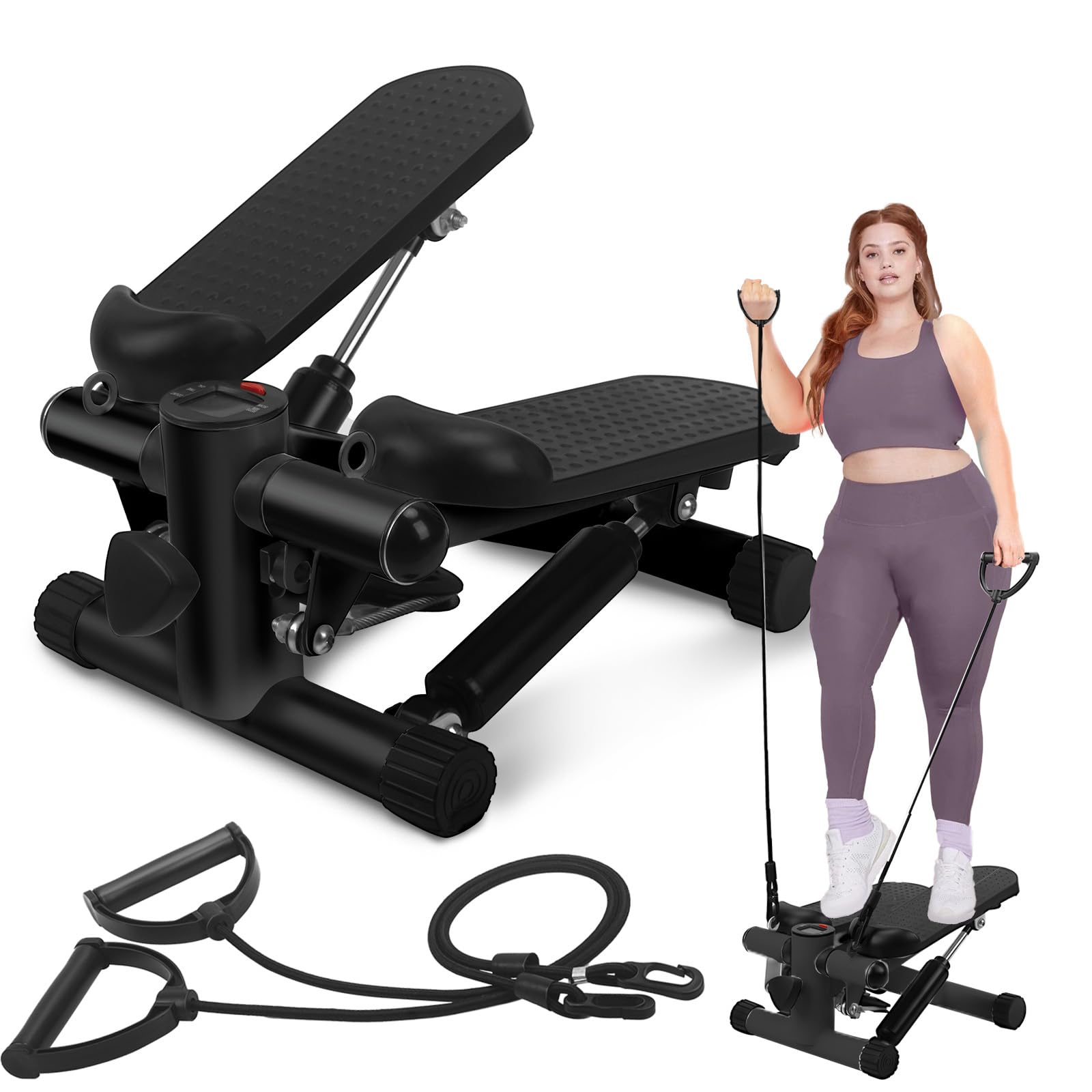 Chiidou Mini Stepper Exercise Machine, Stair Steppers with Resistance ...