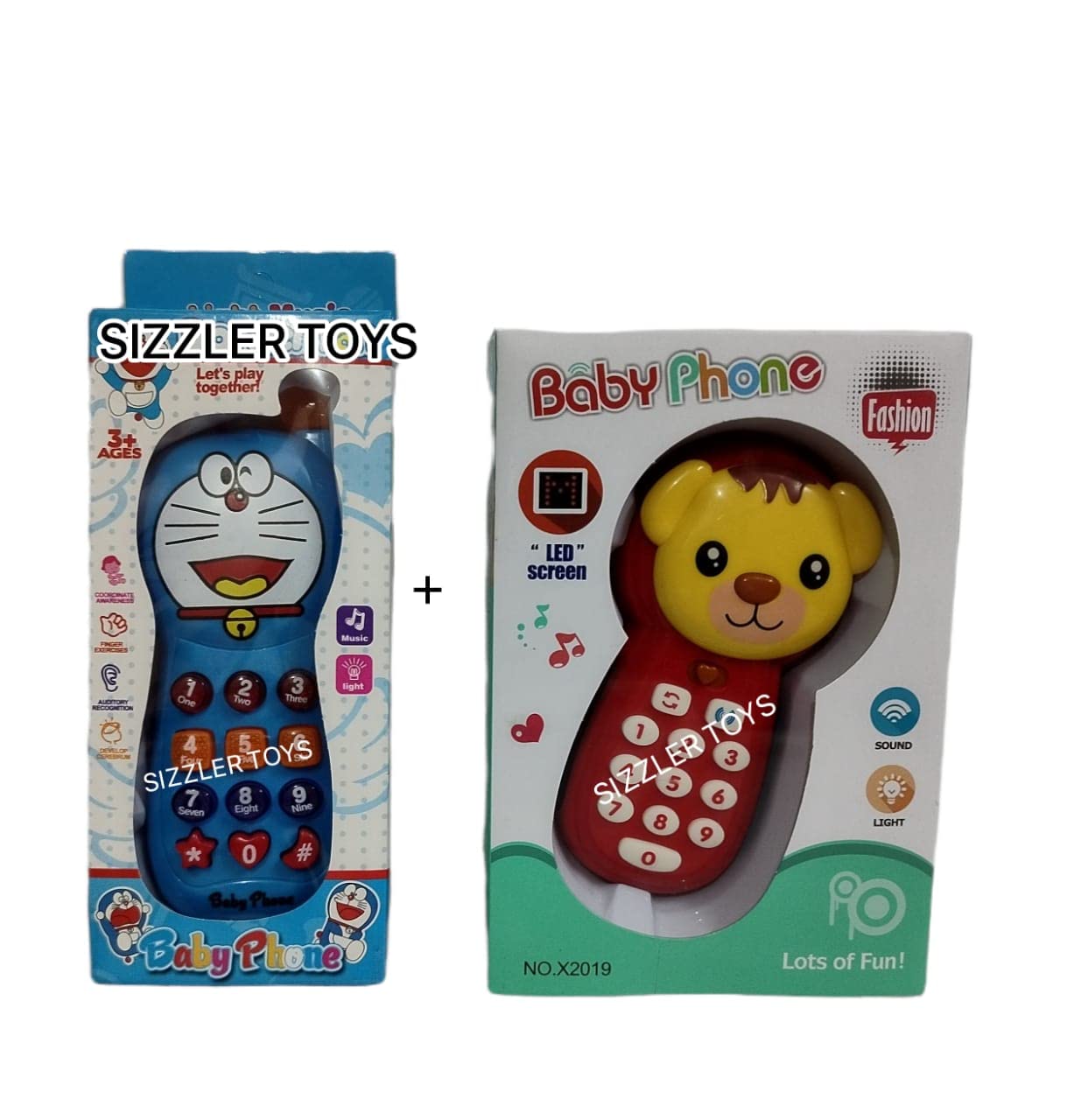 Buy SIZZLER TOYS Intro Kids Big Baby Phone with LED Screen and Cute ...