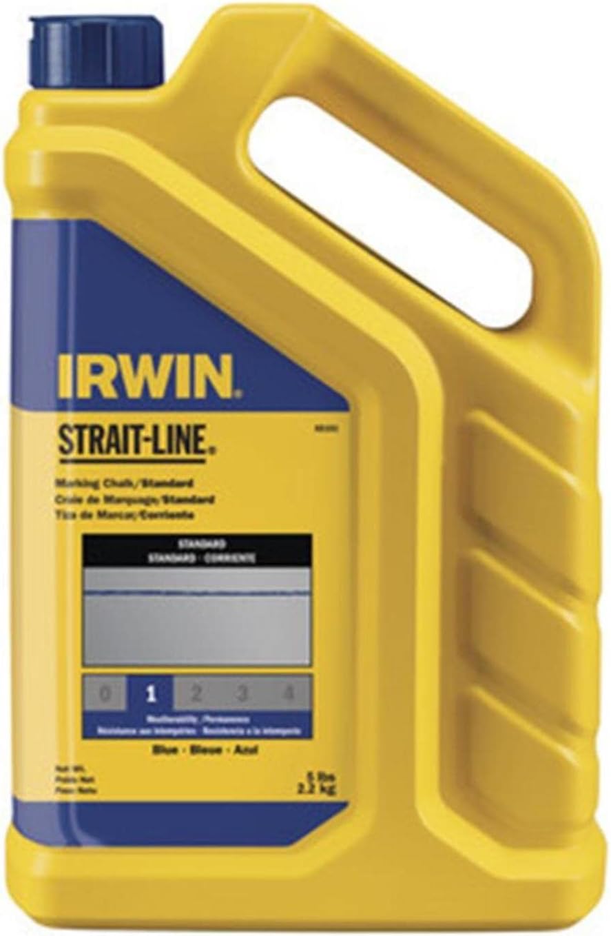 IRWIN Tools STRAIT-LINE Standard Marking Chalk, 5-pound, Blue Chalk ...