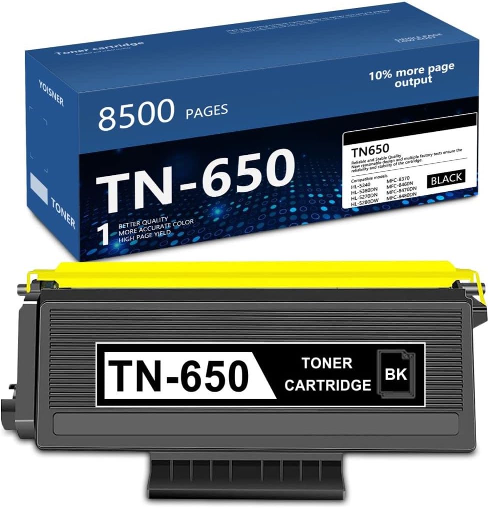Amazon.com: YOISNER 1 Pack TN 650 TN-650 High Yield: Compatible TN650 ...