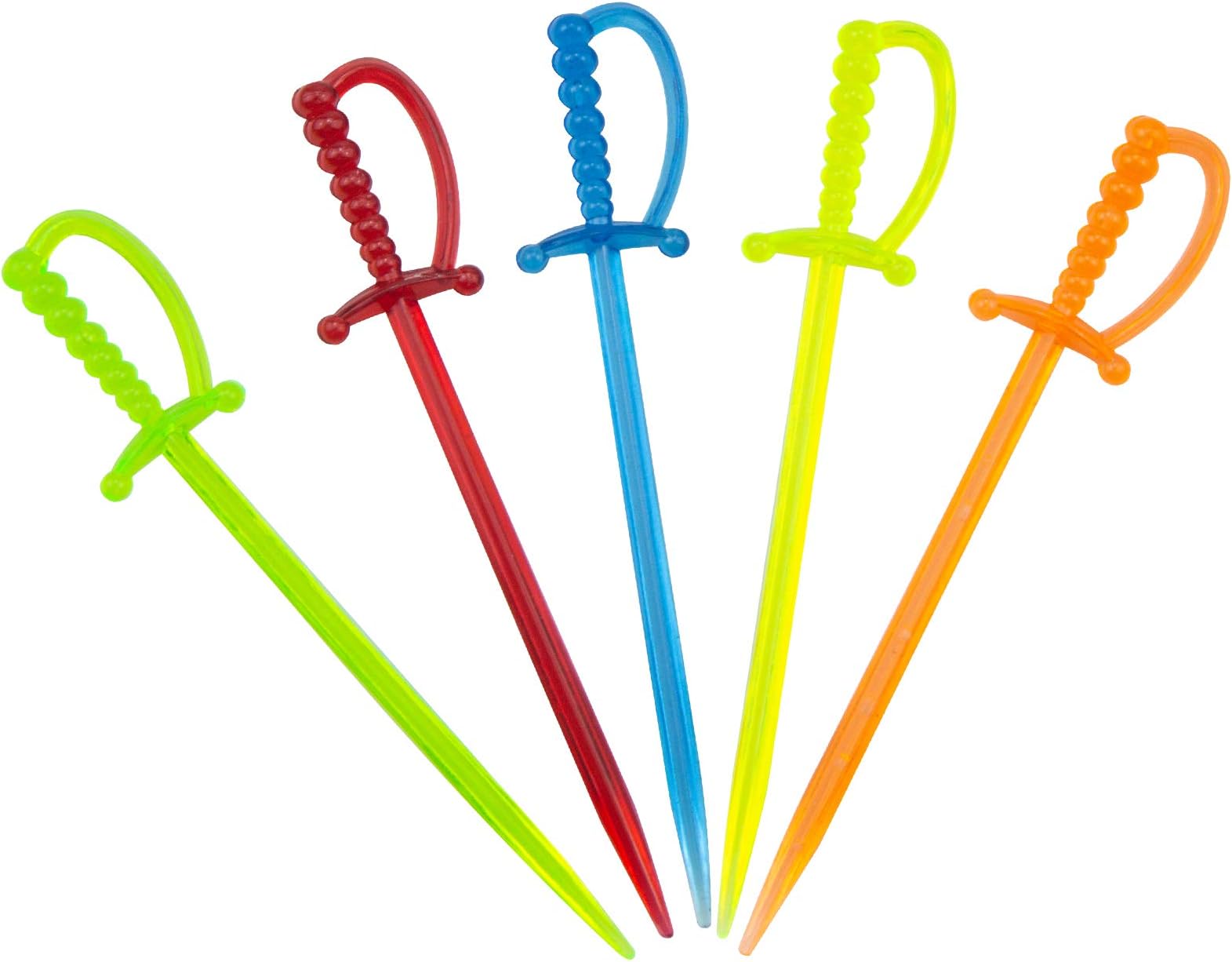 Amazon.com | Plastic Sword Picks (asstd colors) Party Accessory (1 ...