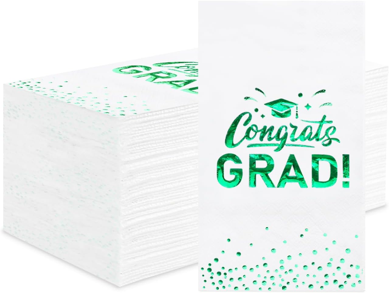 Amazon.com: 100pcs Graduation Disposable Napkins, Congrats Grad Paper ...
