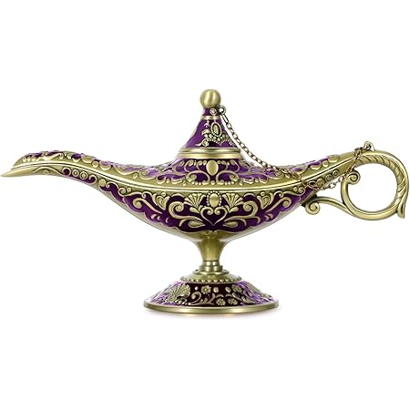 Amazon.com: Sunmall Vintage Legend Aladdin Lamp Magic Genie Wishing ...