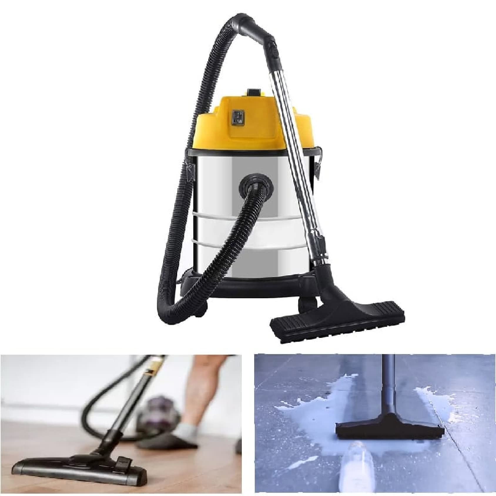 Heavy Duty Industrial Wet & Dry 1400 Watts Multipurpose Vacuum Cleaner ...