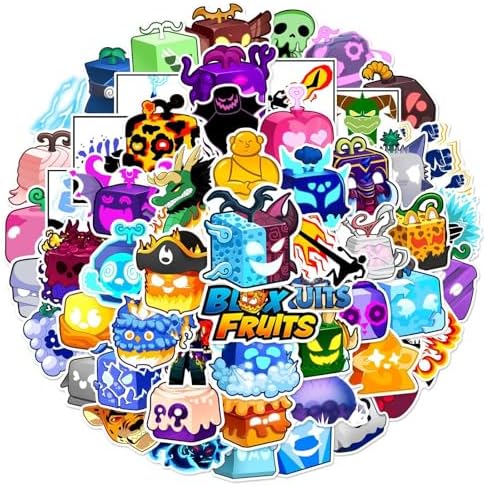 Amazon.com: 60pcs Blox Fruits Stickers Blox Fruits Toys Blox Fruits ...