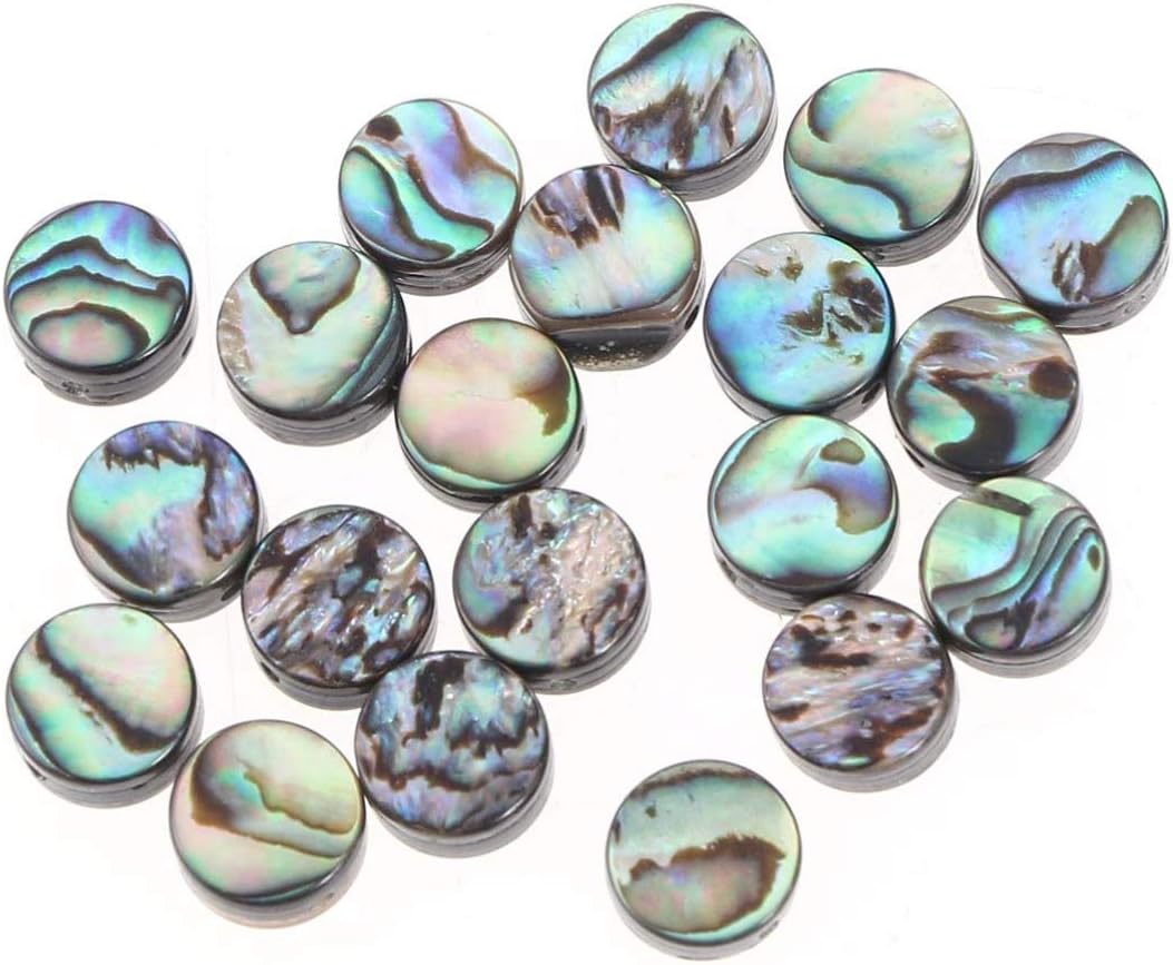 Amazon.com: Natural 8mm Abalone Shell Flat Heart Beads Strand 16 Inch ...